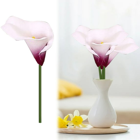 Artificial Flowers,Artificial Calla Flowers 35cm For Home Kitchen ...