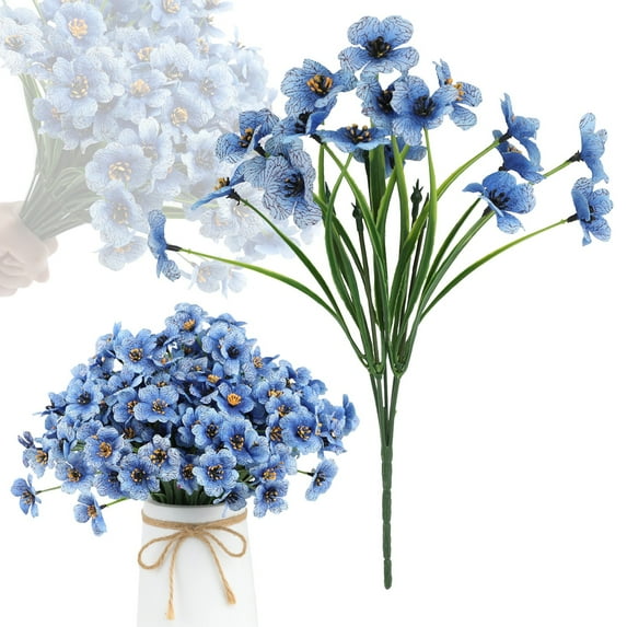 Artificial Flowers,Artificial Fall Flowers Outdoor Bundles Plants No ...