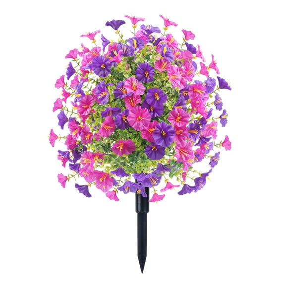 Artificial Flowers,Artificial Flower Stake Outdoor Decor Multi Color ...