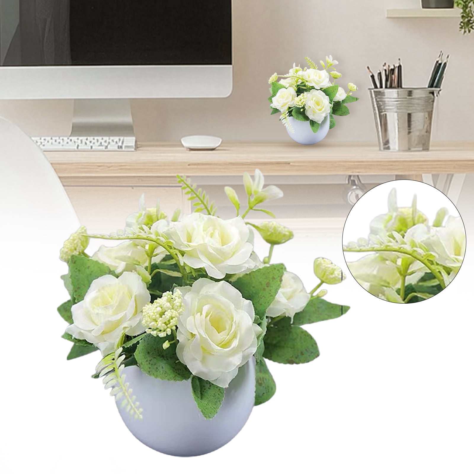 Artificial Flowers,Artificial Flowers Potted Plants Flowers In POTS ...