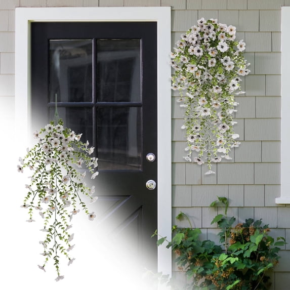 Artificial Flowers,Artificial Hanging Flowers For Outdoor Spring ...