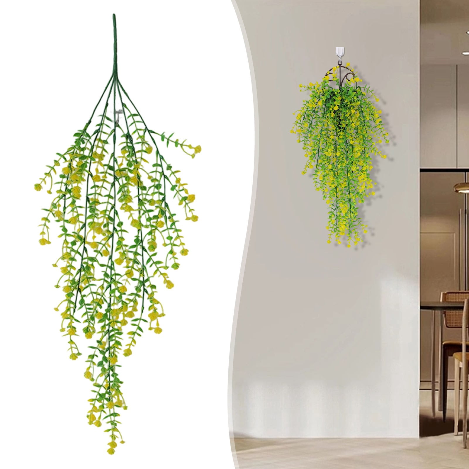 Artificial Flowers,Artificial Hanging Vines 75cm Trailing Greenery With ...