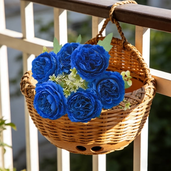 Artificial Flowers,Artificial Peony Rose Bouquet 7 Head Multicolor ...