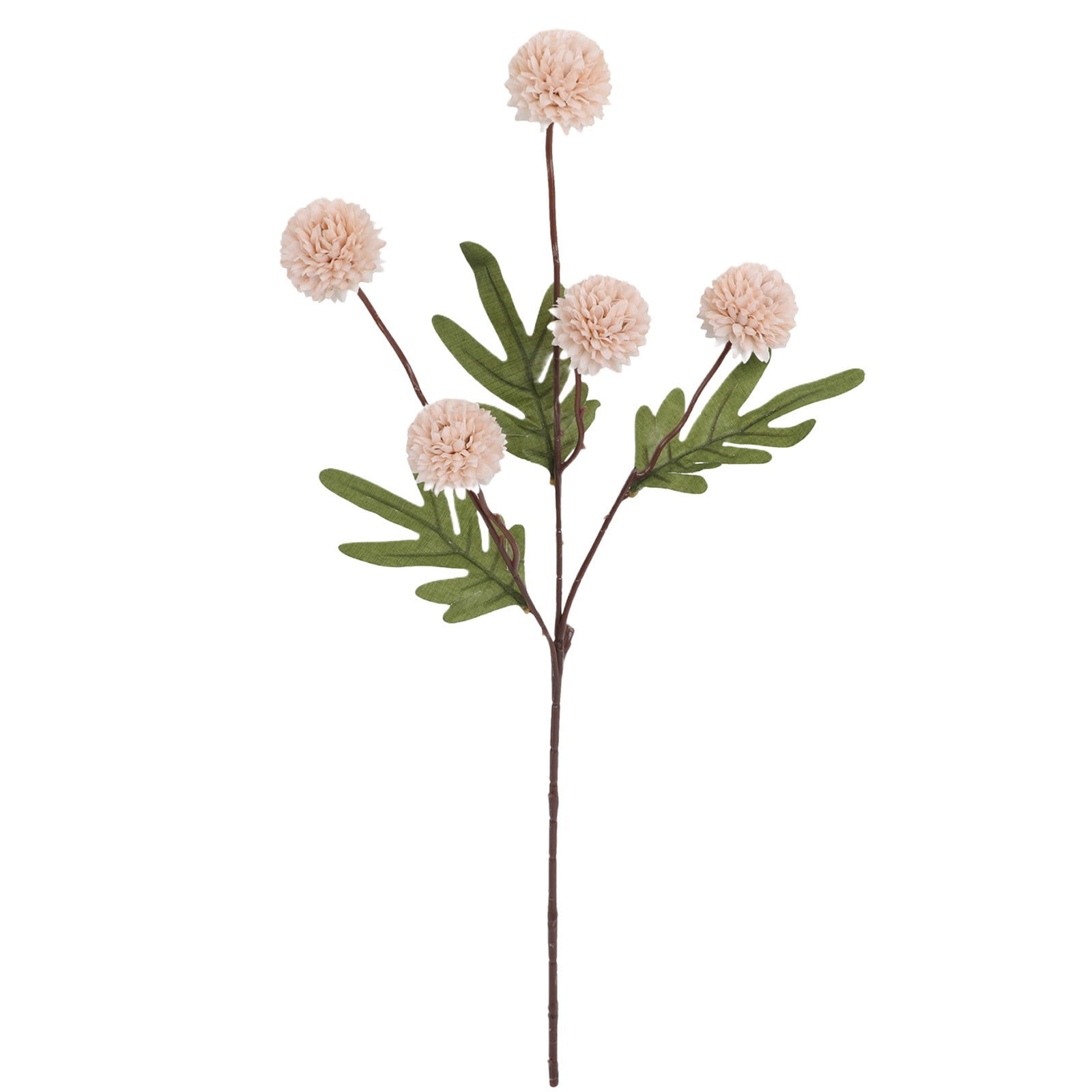 Artificial Flowers, Artificial Pom Pom Mum Flower Stem - Realistic Faux ...