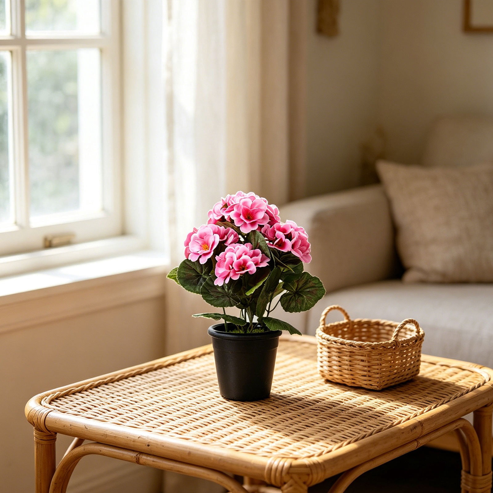 Artificial Flowers,Artificial Potted Crabapple Pothos Flowers Vines ...