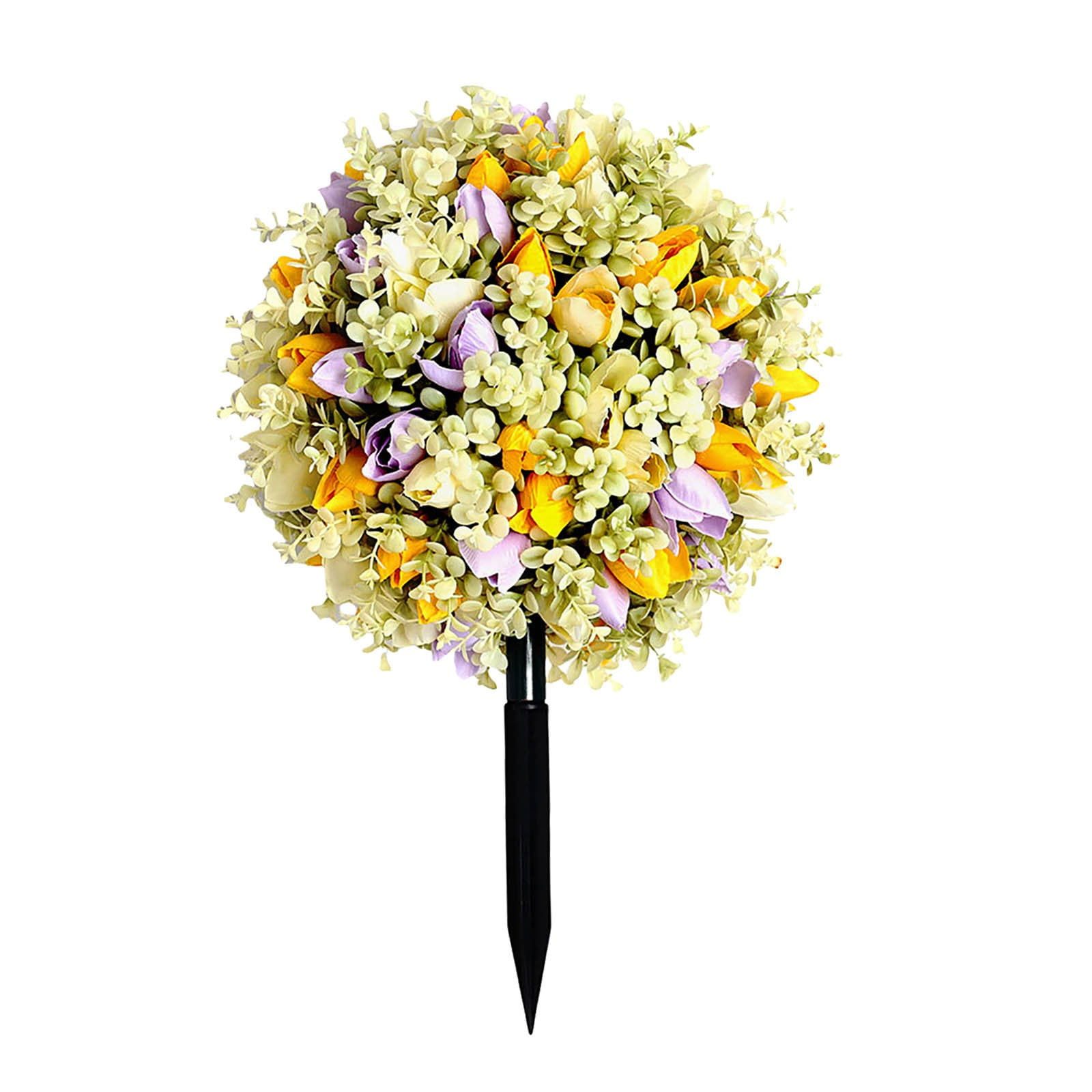 Artificial Flowers Ball Bush Bouquet Backyard Outdoor Yard Indoor ...