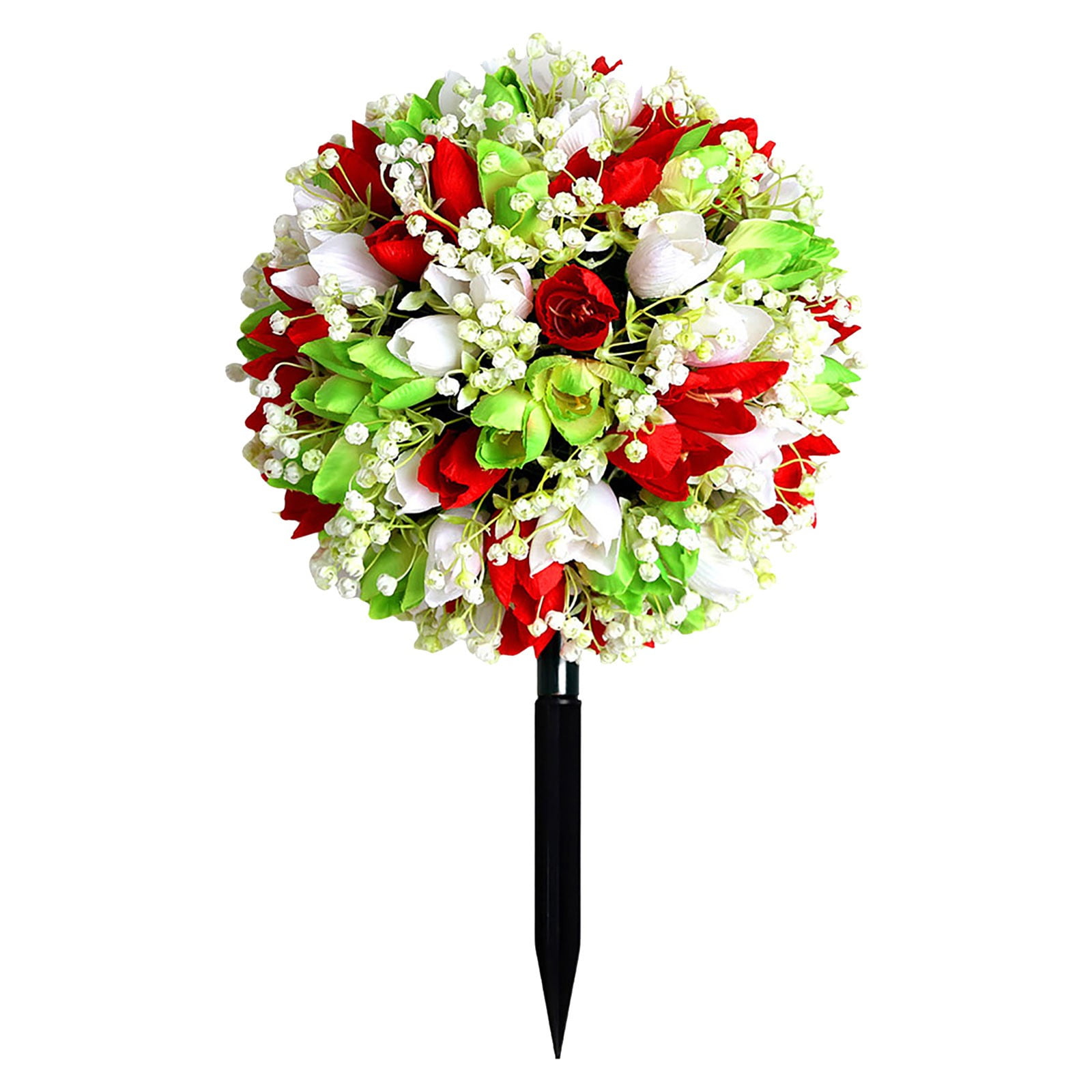 Artificial Flowers Ball Bush Bouquet Backyard Outdoor Yard Indoor ...