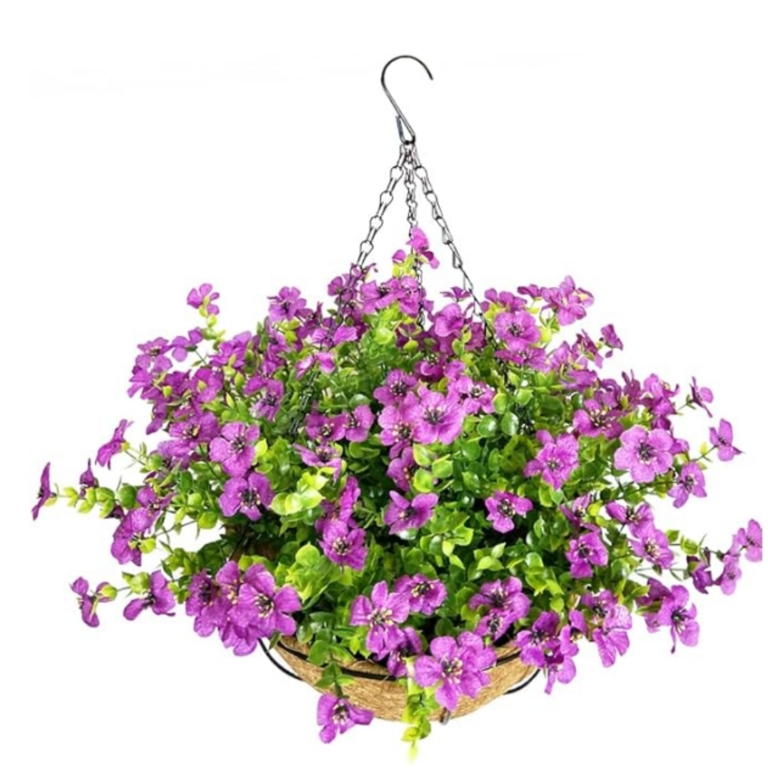Artificial Flowers in Basket,Artificial Hanging Baskets with Flowers ...