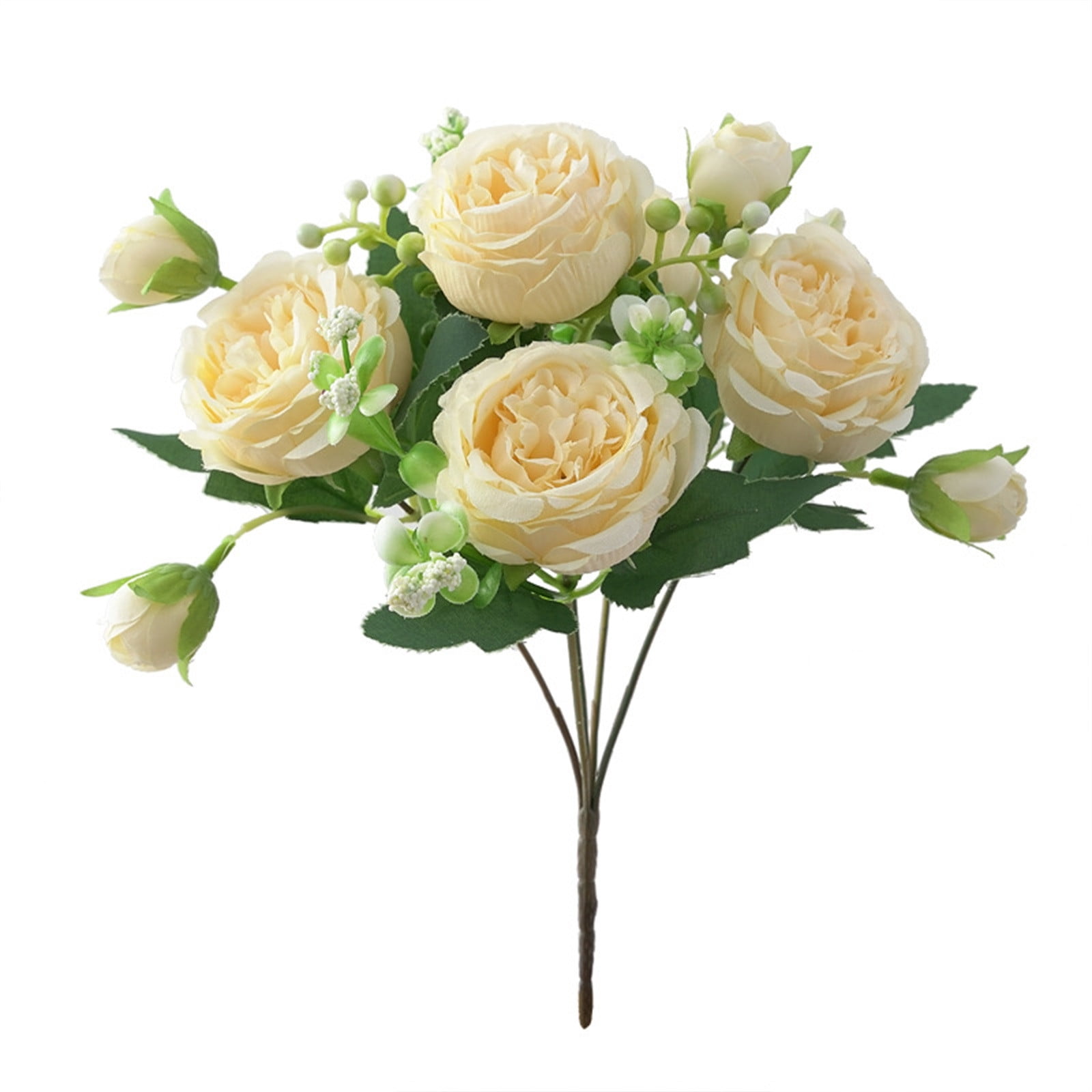 Artificial Flowers Bouquet - 11.8 Inch Realistic Flower Wall Decor ...