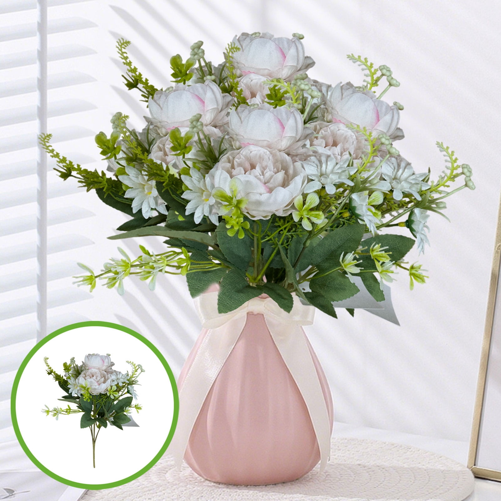 Artificial Flowers Bouquet | Realistic Multicolor Plastic Fake Floral ...