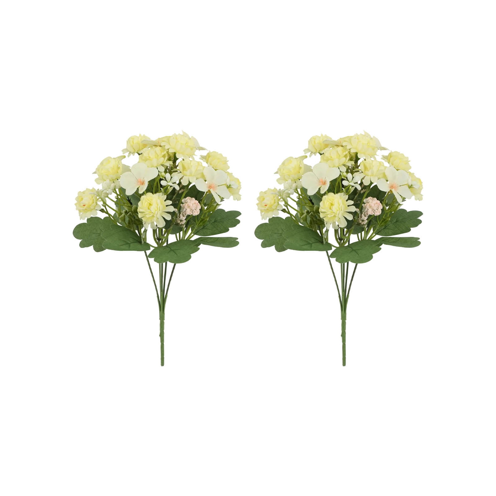 Artificial Flowers Bouquet | Realistic Silk Hydrangea Stems | 2pcs ...