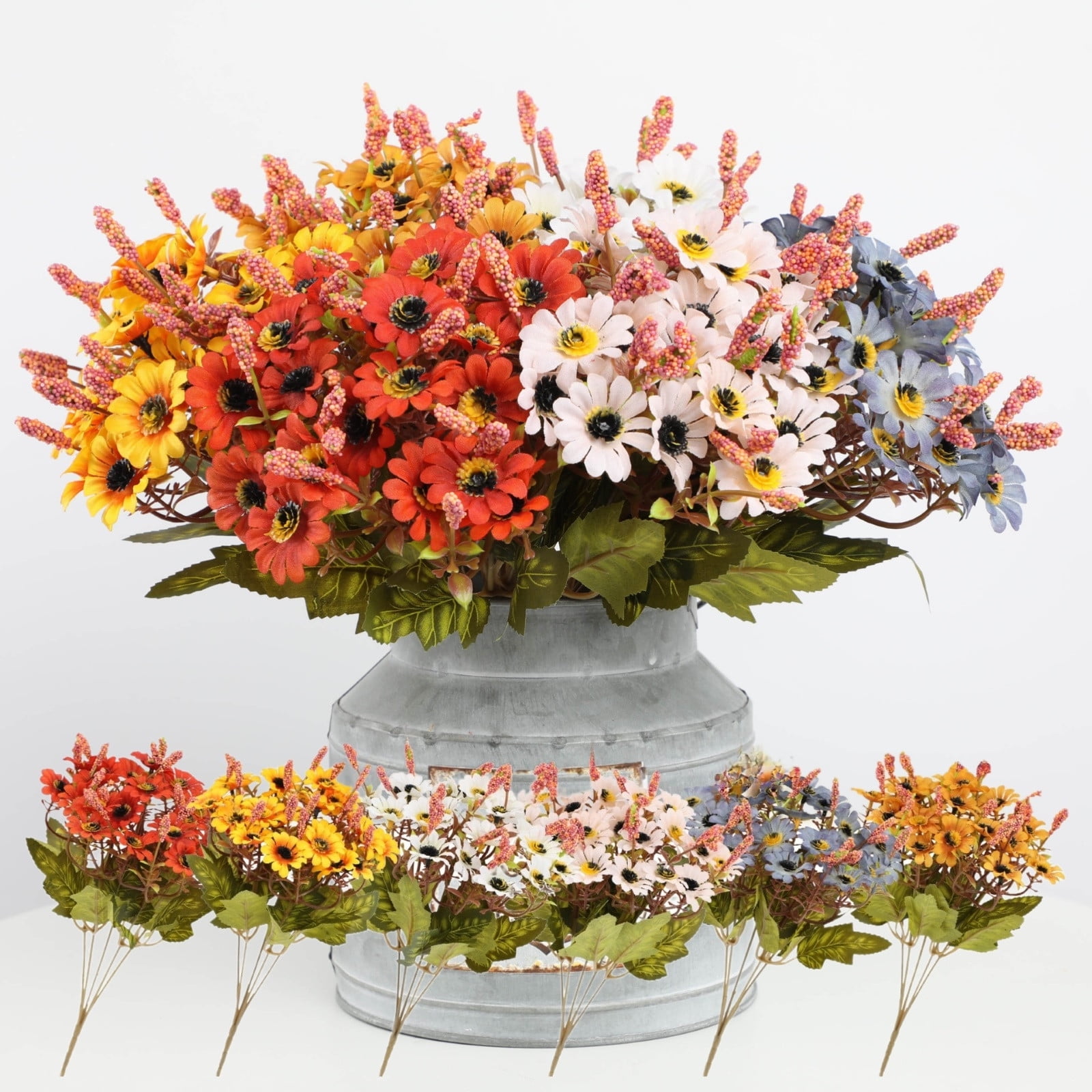 Artificial Flowers Bouquet Wedding Home Hotel Decor Fake Plants Flower ...