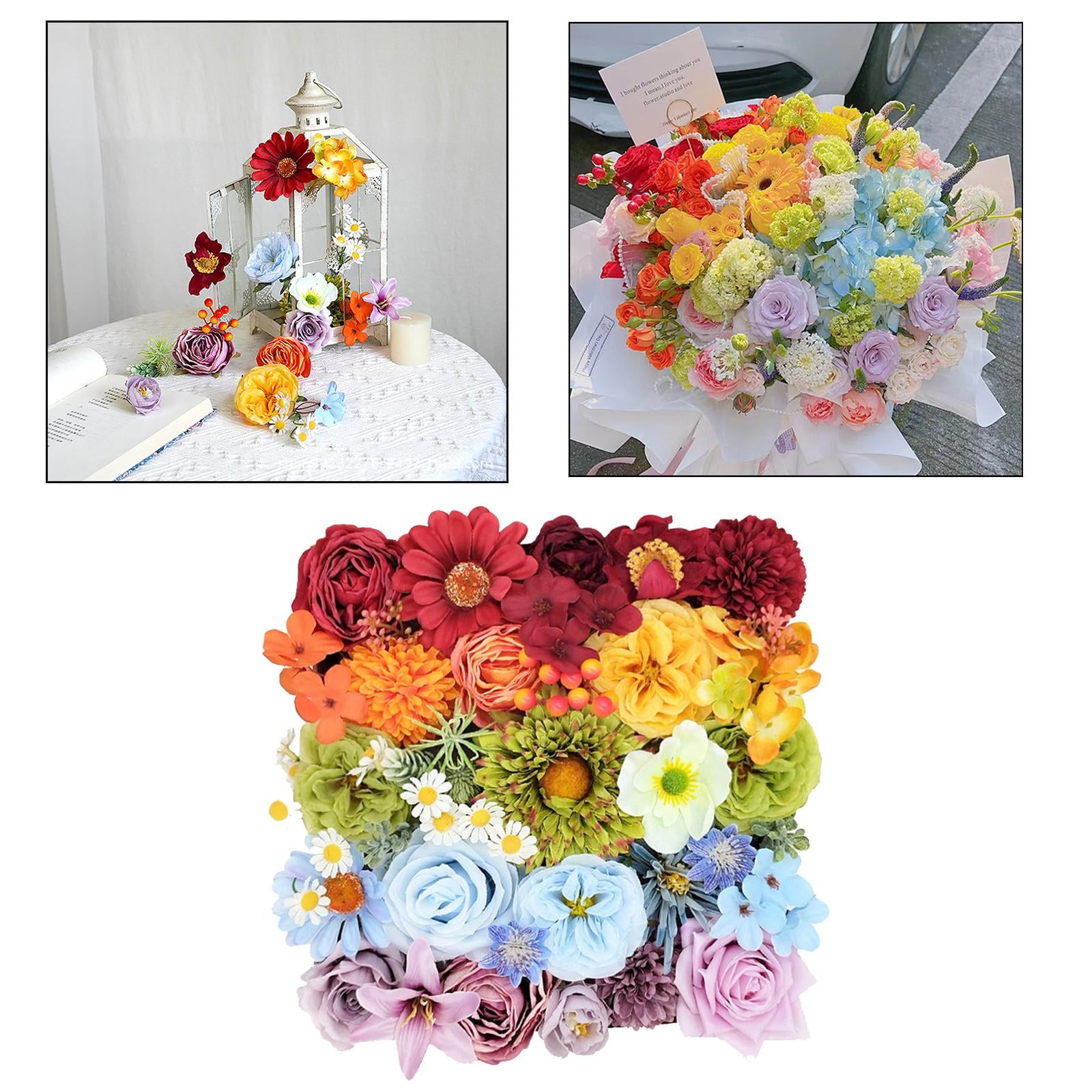 Artificial Flowers Box Set Wedding Decor Iridescent Multifunctional ...