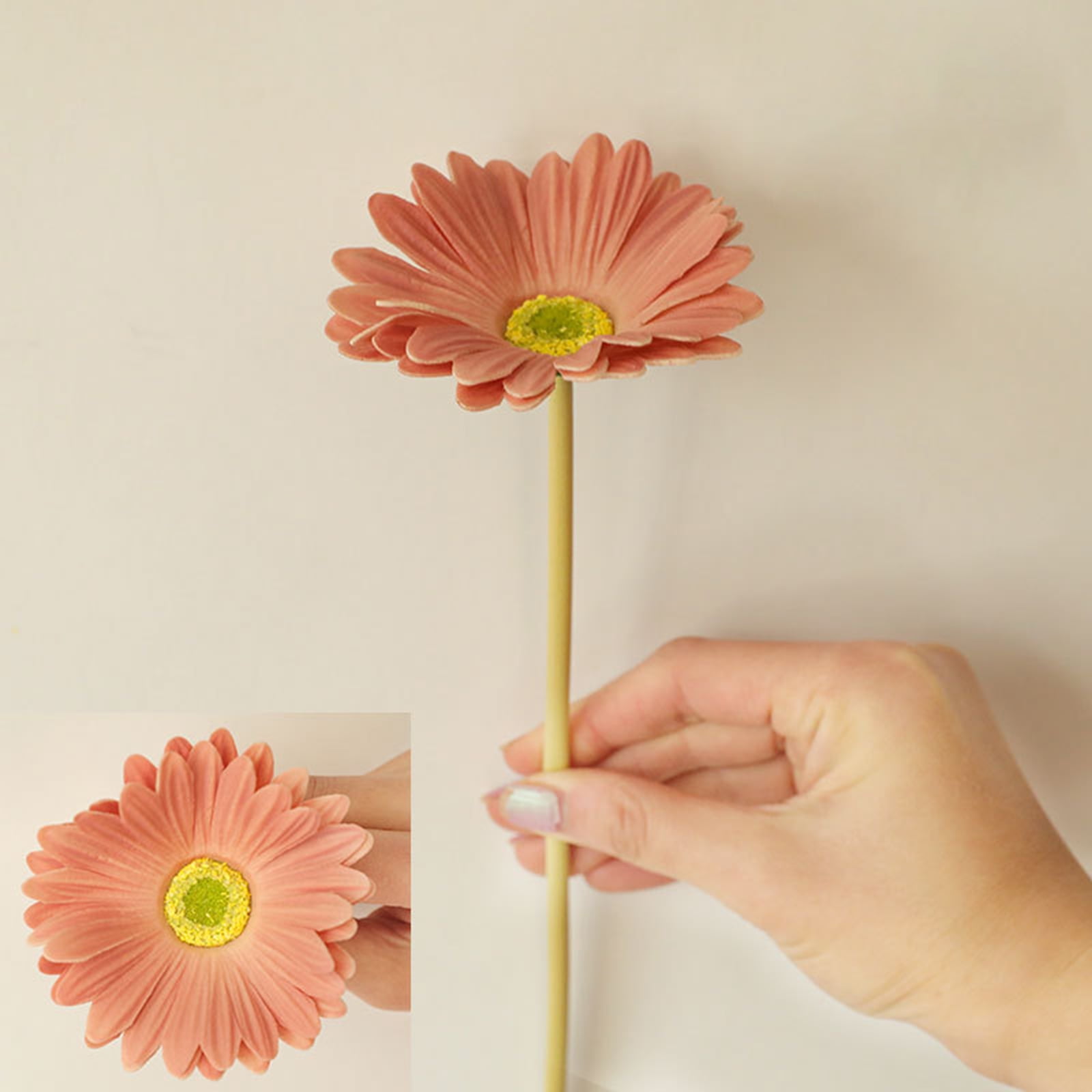 Artificial Flowers Branch PU Gerbera for Home Decoration Wedding Flower ...