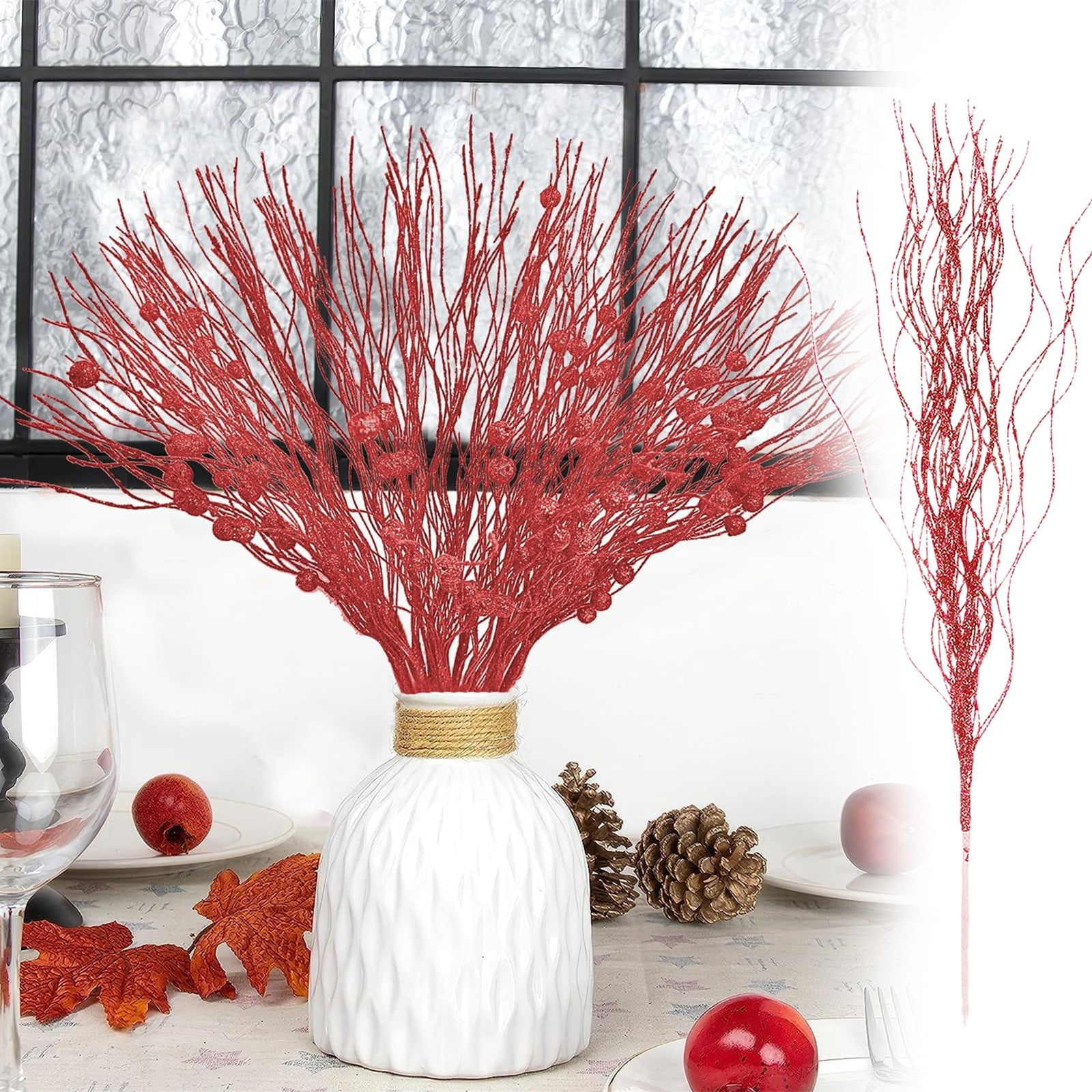 Artificial Flowers - Christmas Tree Decoration 5Pcs Christmas Tree ...