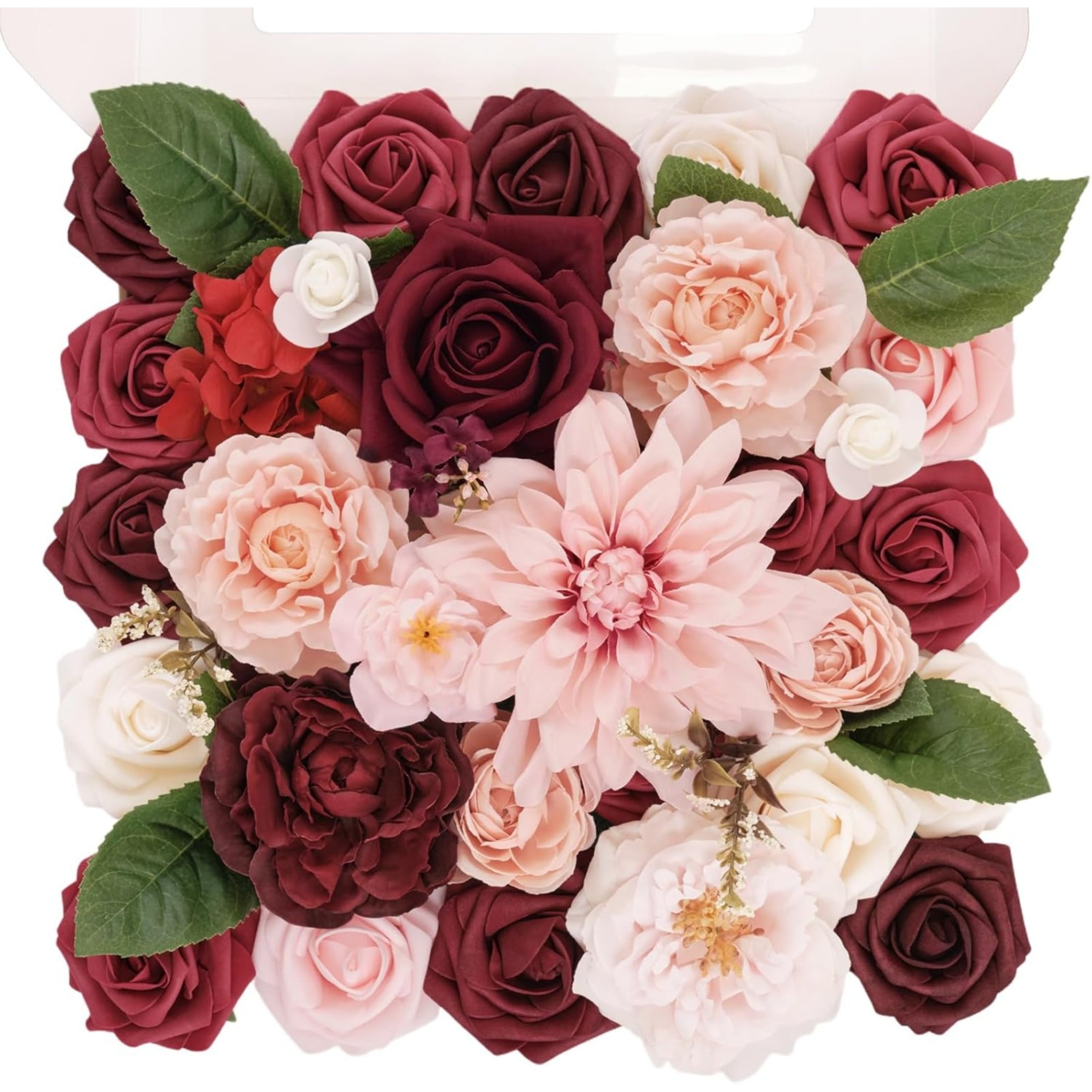 Artificial Flowers Combination Set Flowers Mix Silk Flowers Roses with ...