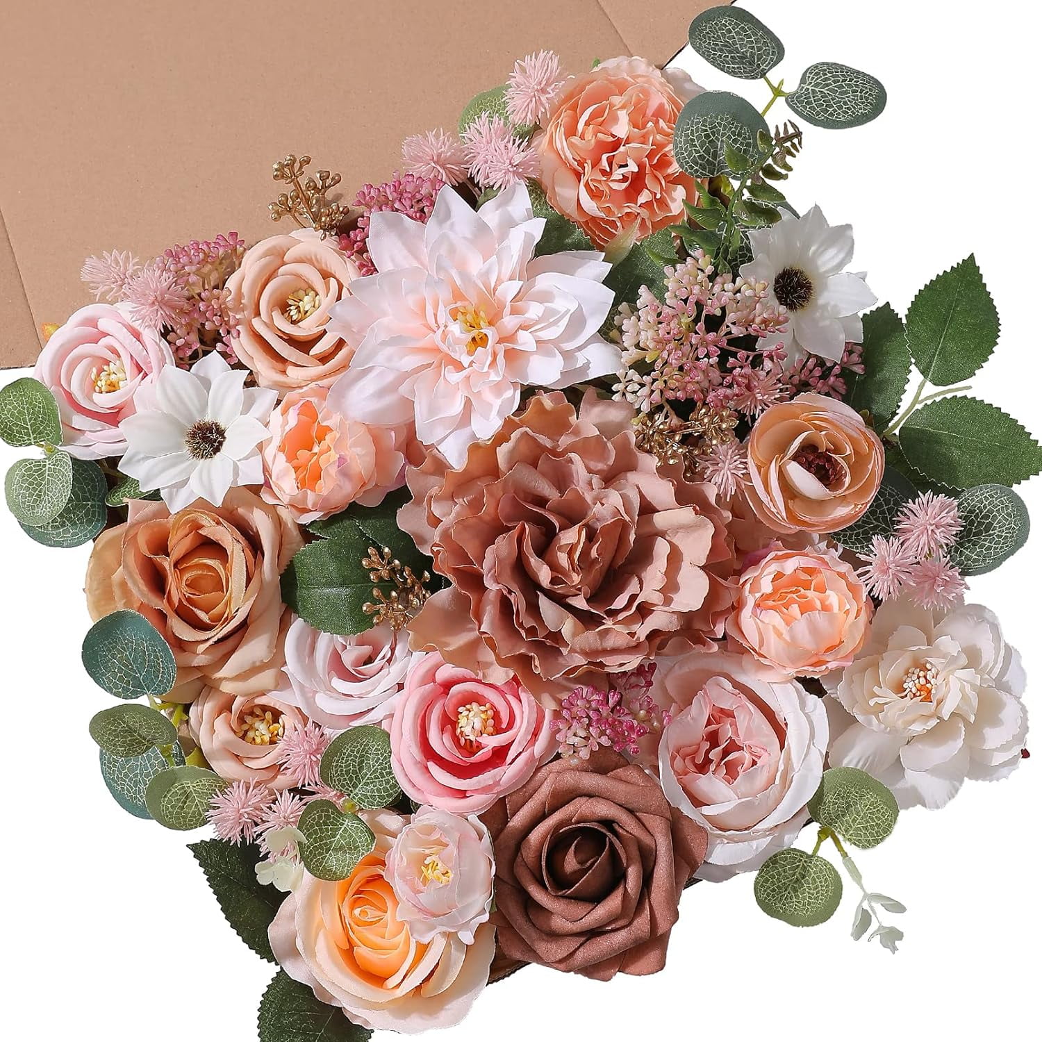 Artificial Flowers Combo Box Set Fake Flowers Bulk for DIY Wedding ...