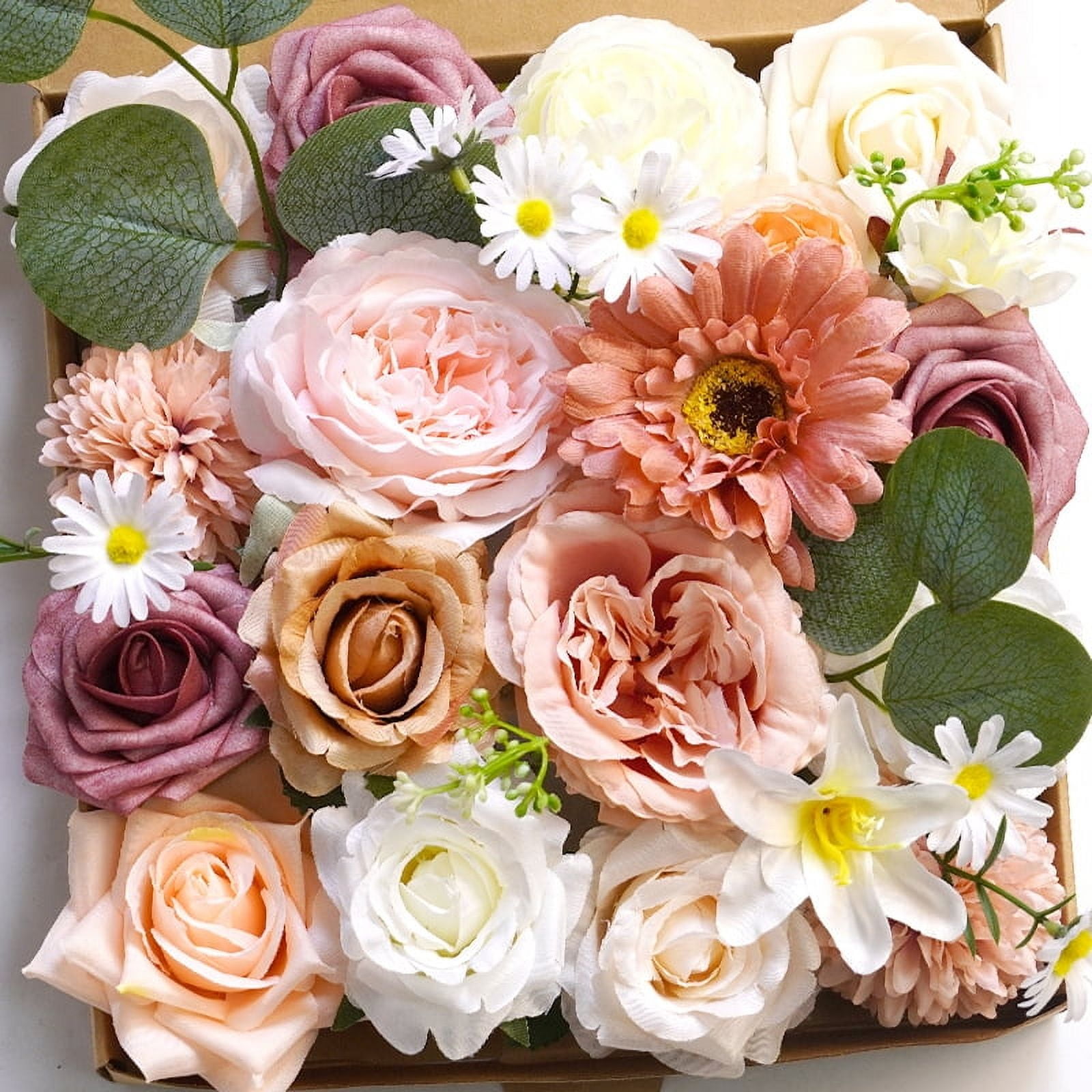 Artificial Flowers Combo Box Set Faux Flowers for for DIY Wedding ...