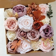 50Pcs Artificial Flowers,Fake Flowers Roses,Silk Faux Flowers ...