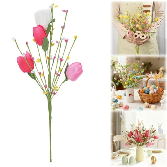 Artificial Flowers,Easter Egg Flowers Decorations Artificial Egg ...