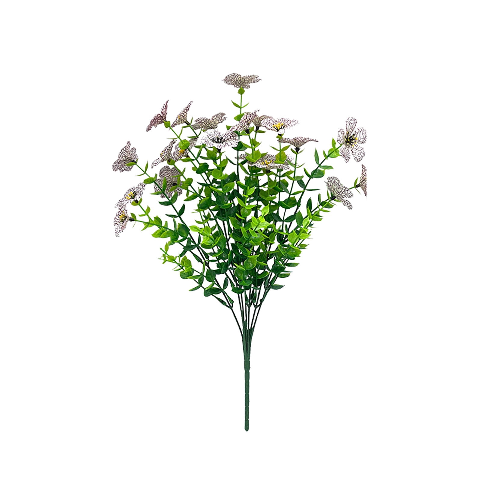 Artificial Flowers Eucalyptus Violet Real Touch Artificial Flowers Fake ...