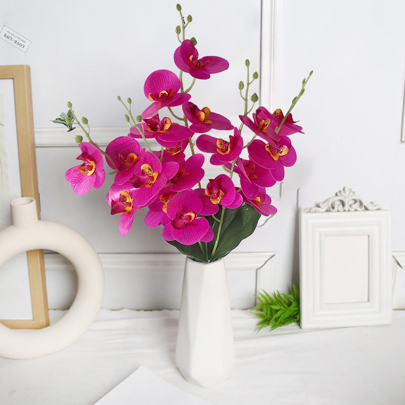 Artificial Flowers Fake Flowers Decoration, Simulation Flower 5 Forks ...