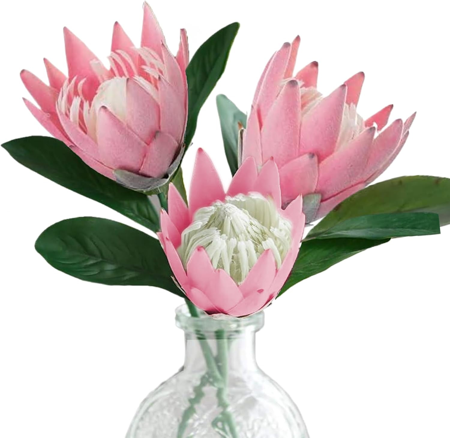 Artificial Flowers Fake Protea Cynaroides:Faux Protea Flower ...