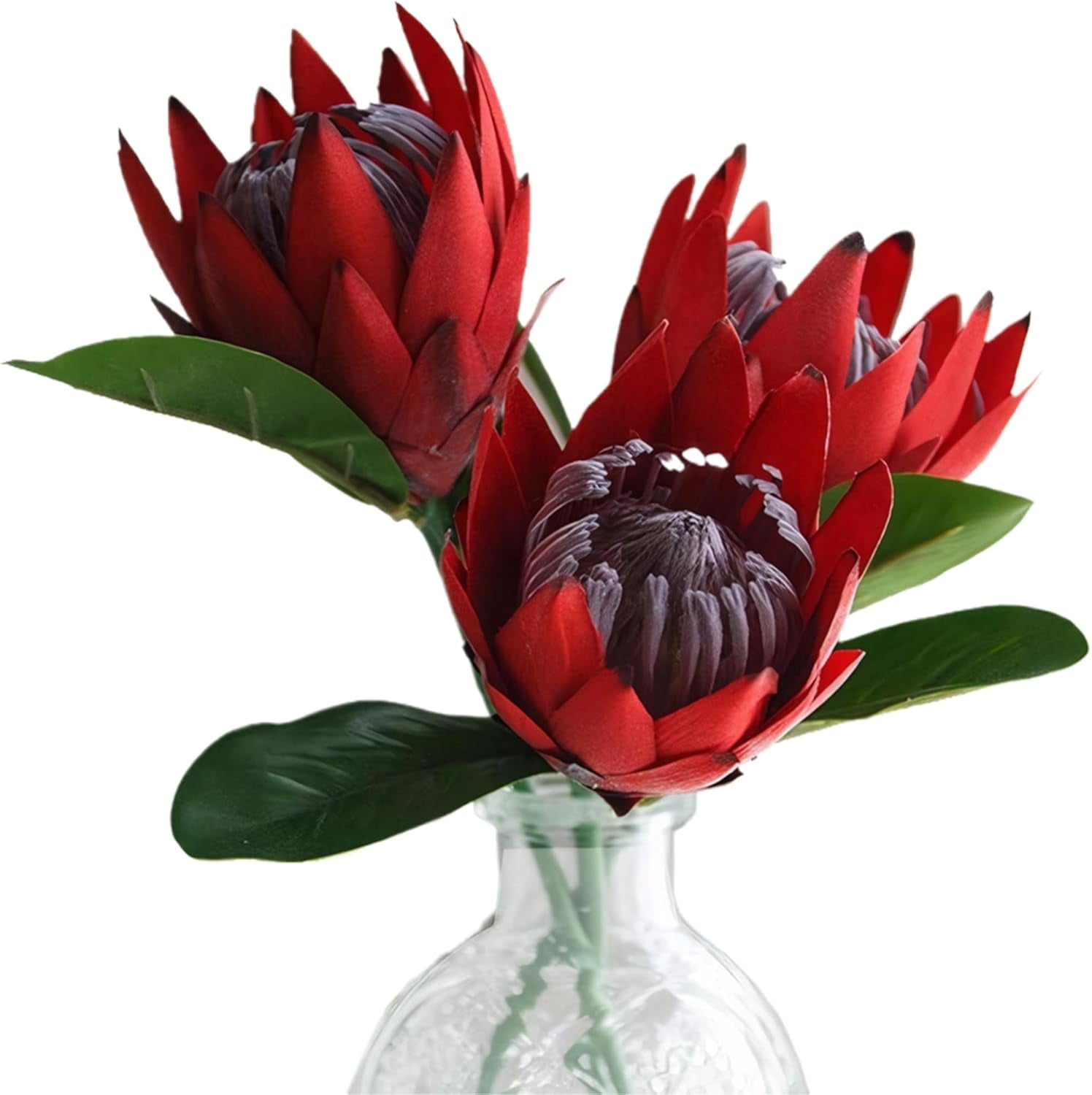 Artificial Flowers Fake Protea Cynaroides:Faux Protea Flower ...