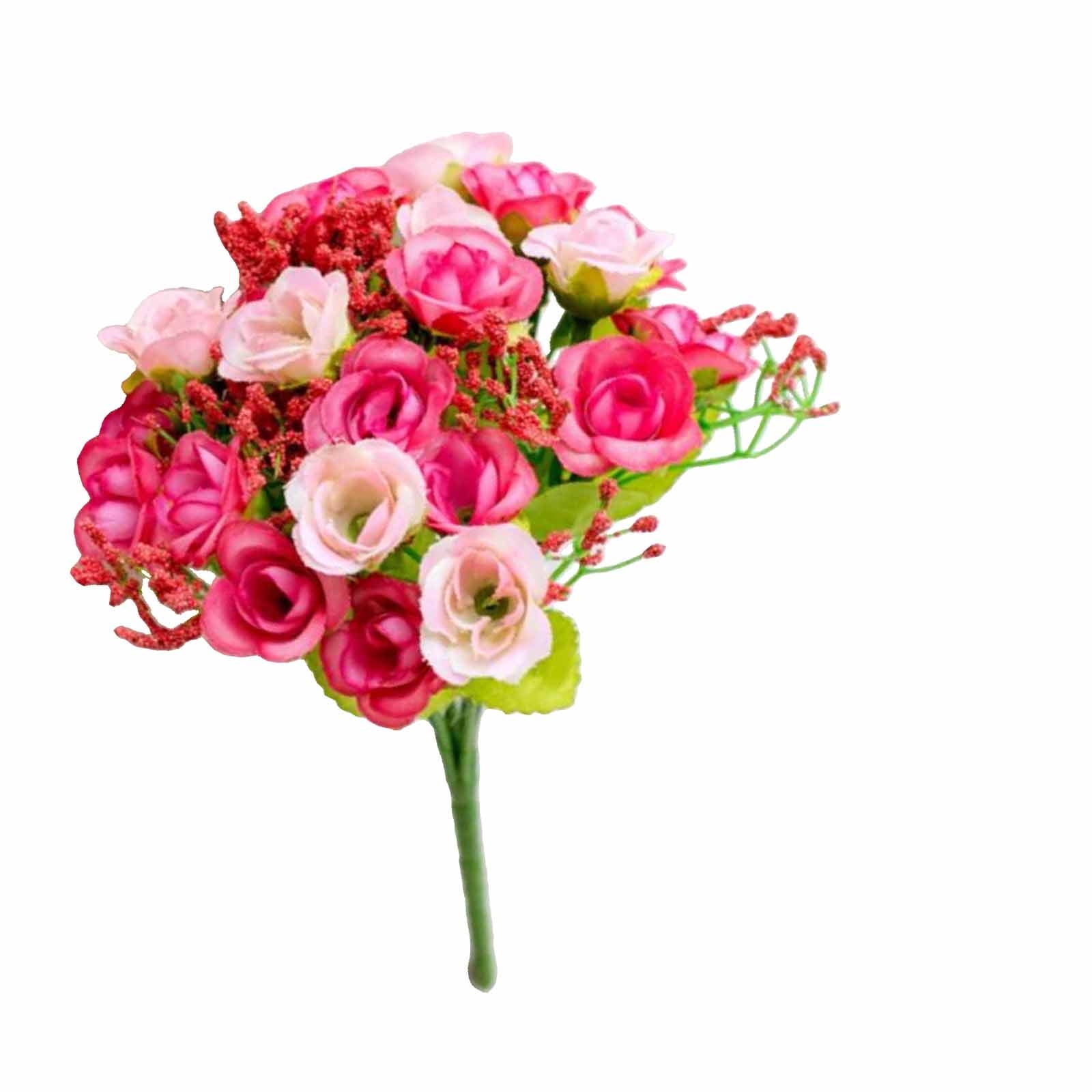 Artificial Flowers, Fake Rose Bush, Faux Diamond Rose for Home Decor ...