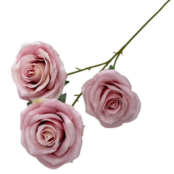 Artificial Flowers Fake Roses Artificial Flowers with Stems Faux Silk ...