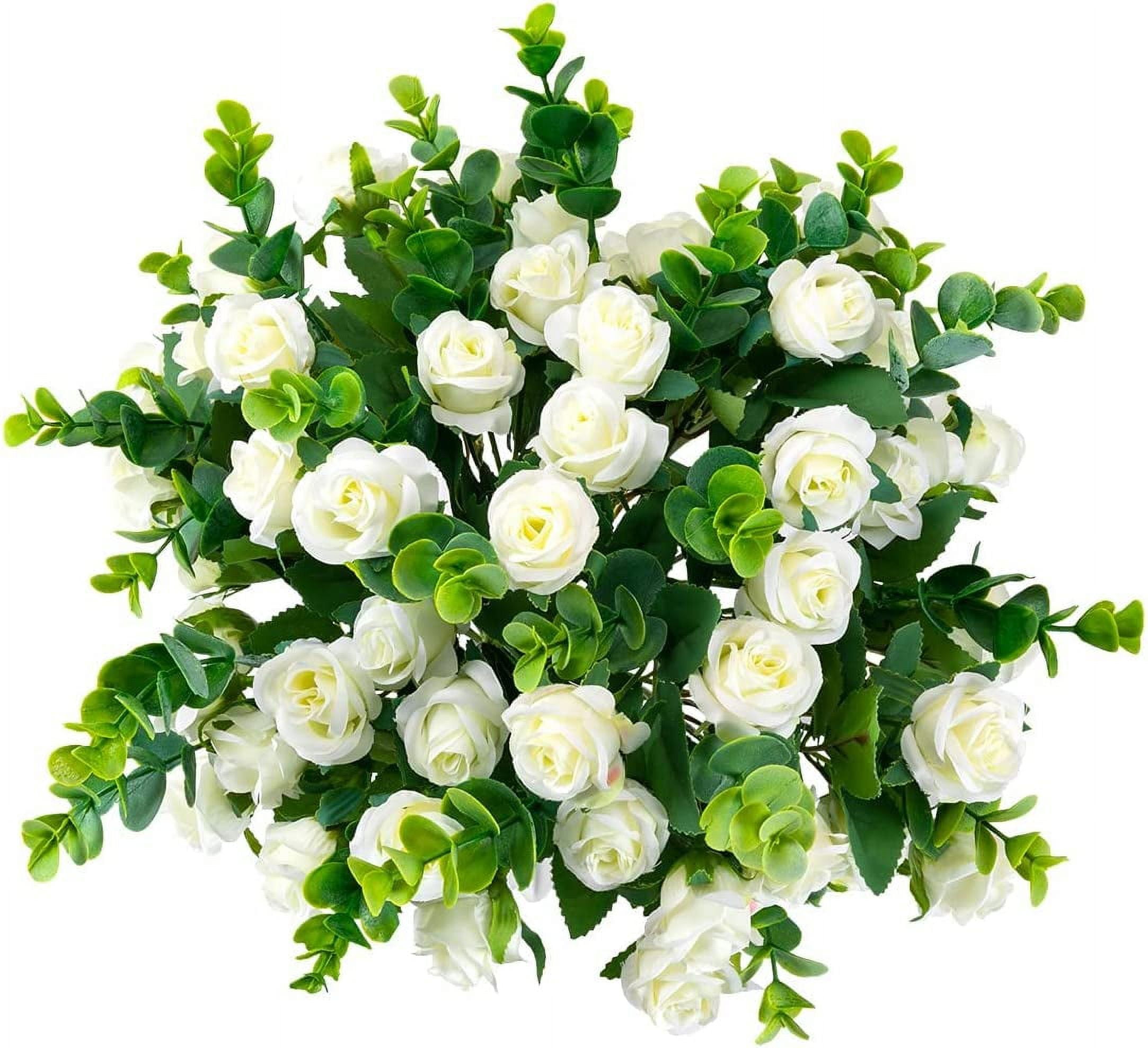 Artificial Flowers Fake Silk Rose for Decoration 33 Heads Small Roses ...