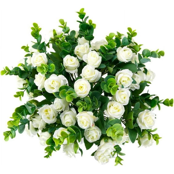 Artificial Flowers Fake Silk Rose for Decoration 33 Heads Small Roses ...