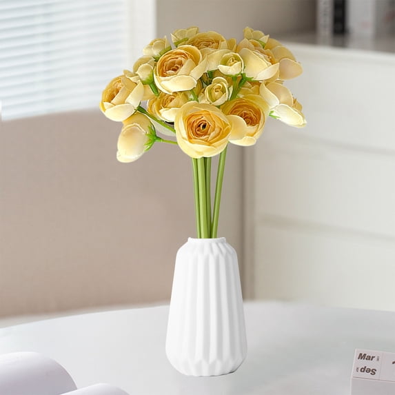 Artificial Flowers, Faux Floral Stem Decoration, Lifelike Cloth Bloom ...