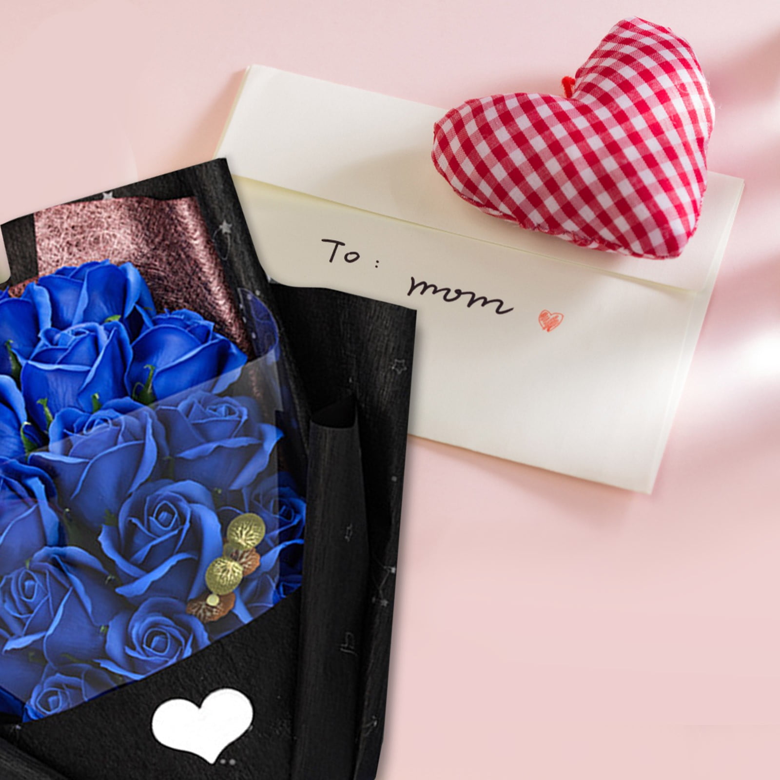 Artificial Flowers,Flower Bouquet With Preserved Red Roses Real Flower ...