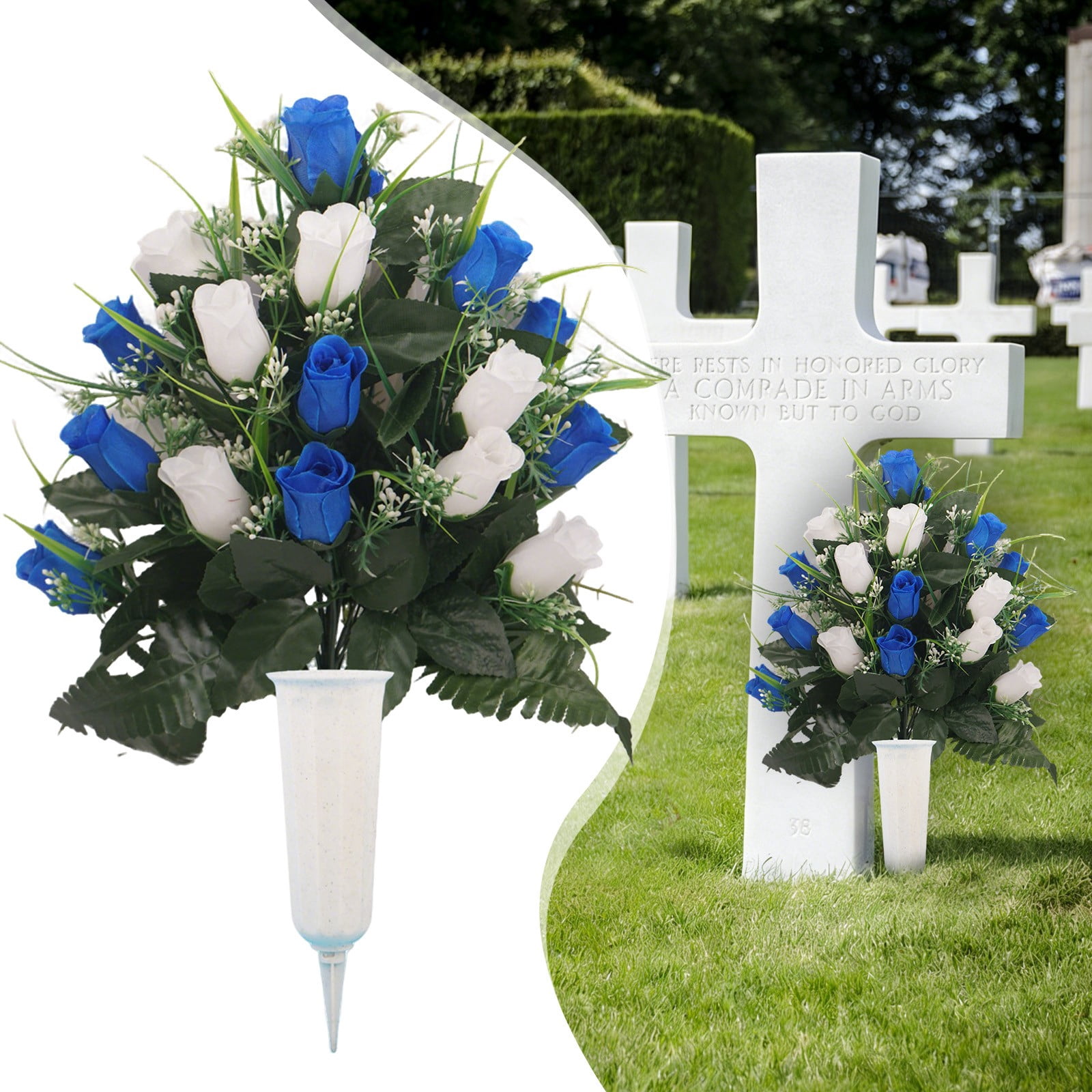 Artificial Flowers Flower Bundles UV Resistant & Weatherproof For ...