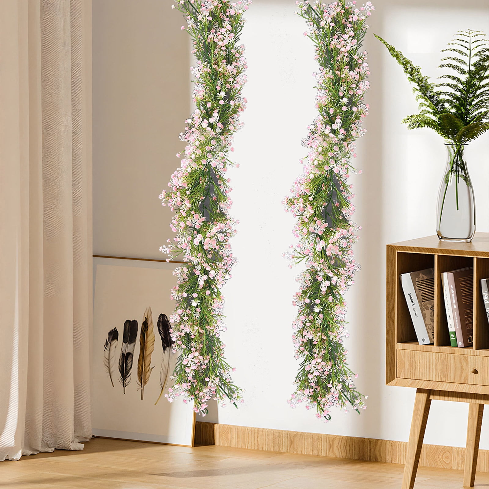 Artificial Flowers Garland, Artificial Wisteria Vine Silk Hanging ...