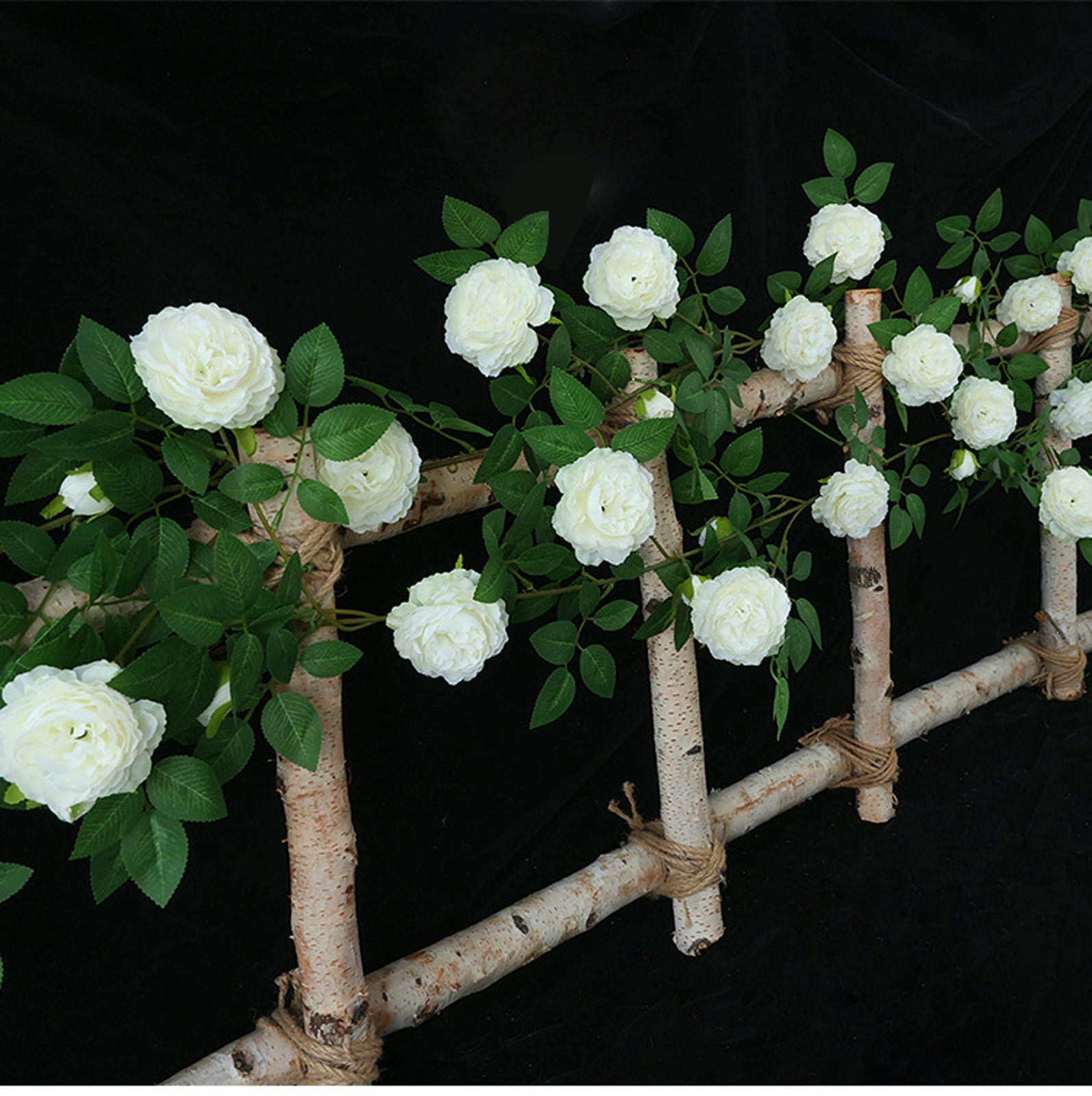 Artificial Flowers Garland Eucalyptus Garland Vintage Fake Flower Peony ...