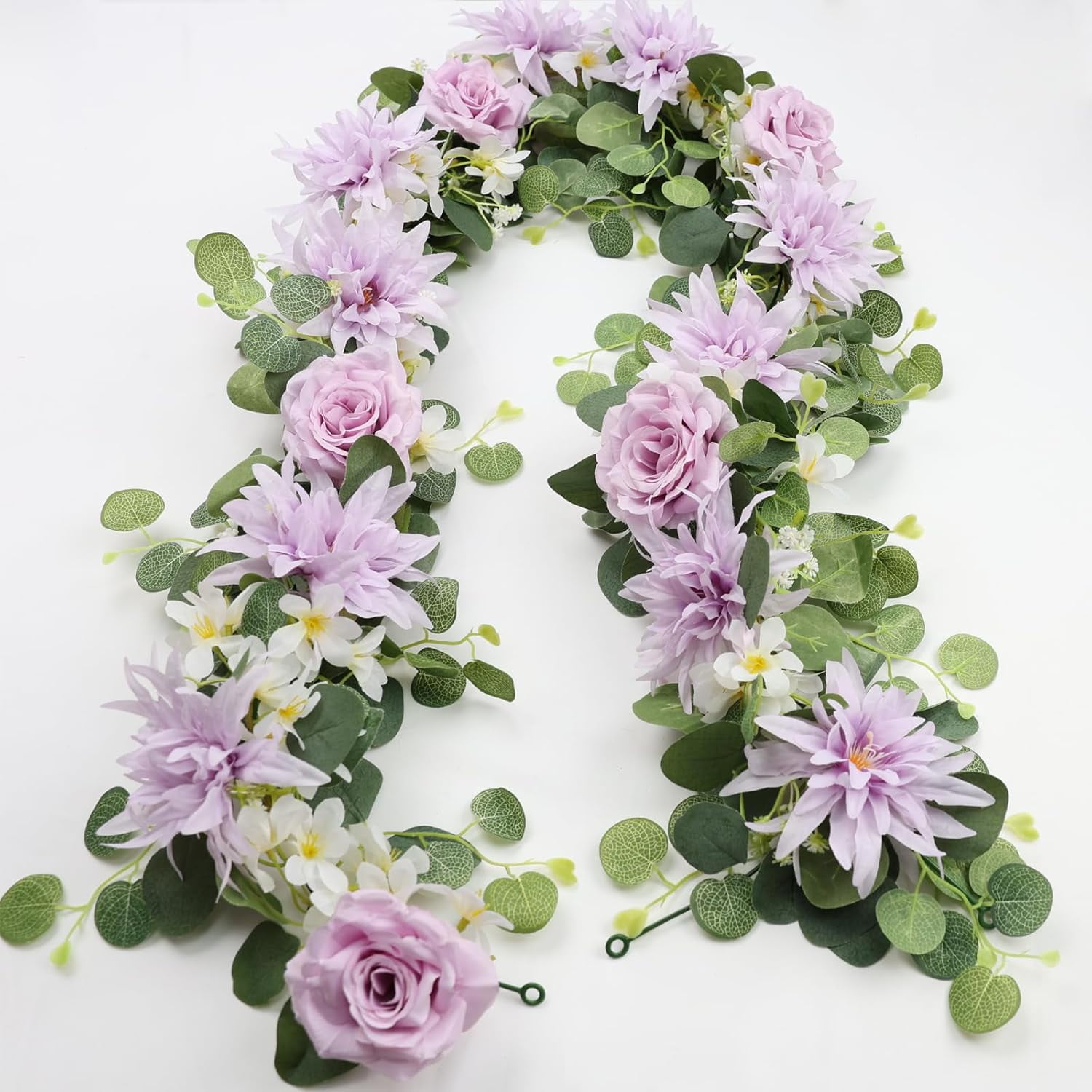 Artificial Flowers Garlands - Pack of 1 Eucalyptus Garlands with ...