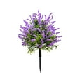 Artificial Flowers with Ground Spikes,Garden Stake Faux Greenery Shrubs ...