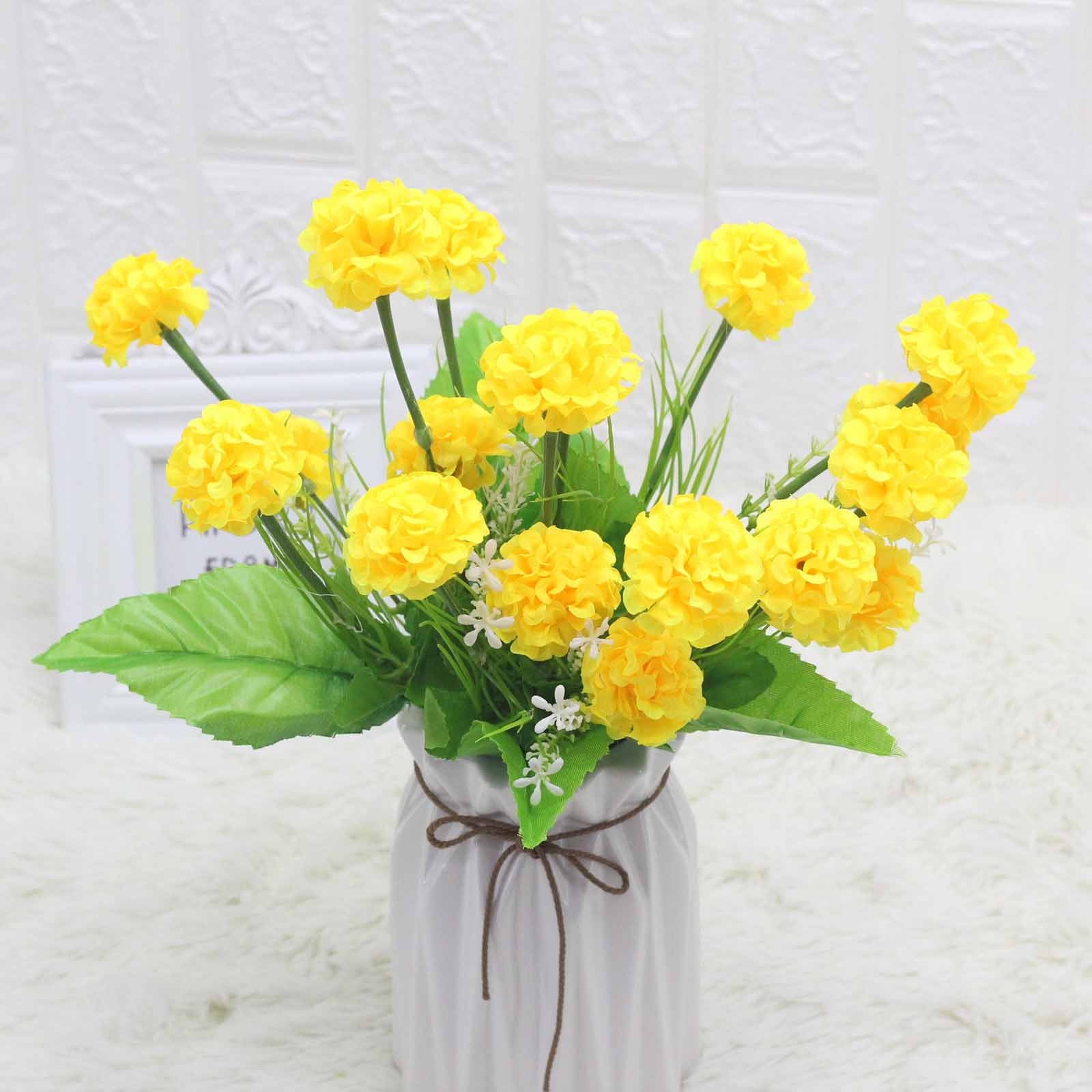 Artificial Flowers High Grade Plastic | Realistic Fake Flower Stem Home ...