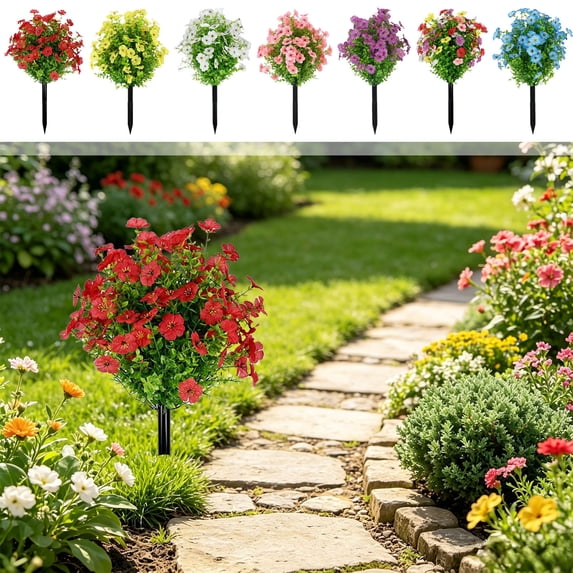 Artificial Flowers Lifelike Fall Decorations for Home Multicolor 22.4in ...