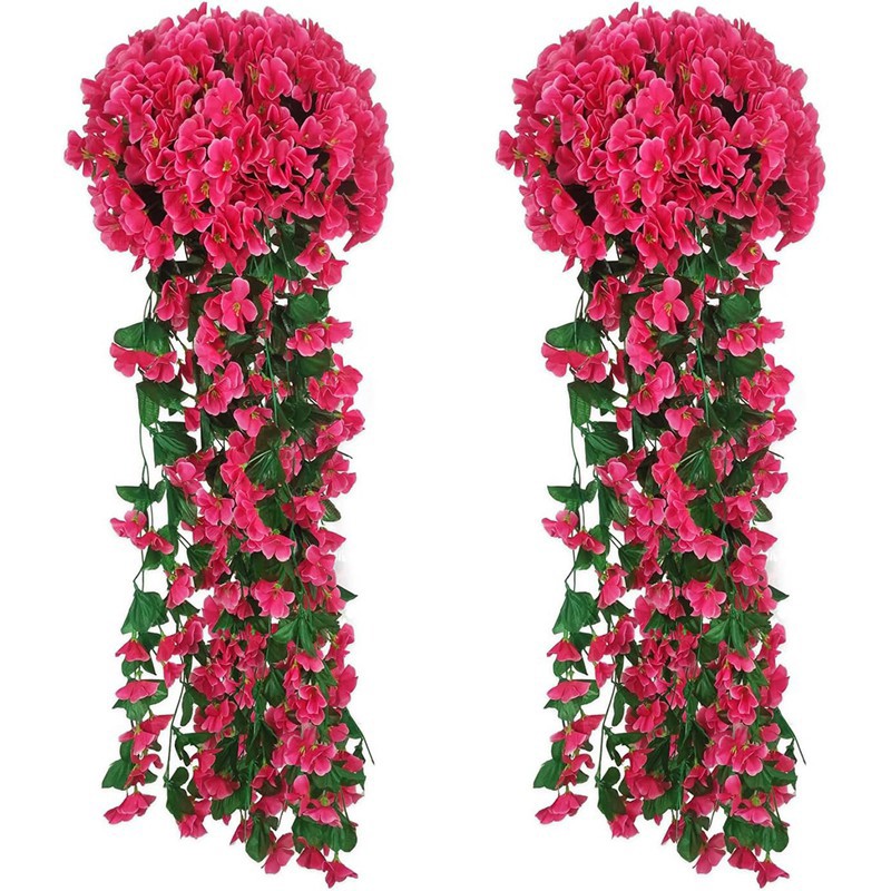 Artificial Flowers Long Vine Roses Home Decoration Wedding Outdoor ...