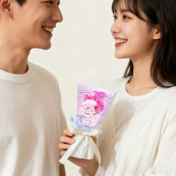 Artificial Flowers,Multi Color Preserved Flower Bouquet Box Confession ...