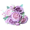 Artificial Flowers Oil Painting Inspired Tea Rose & Small Rose Bouquet ...