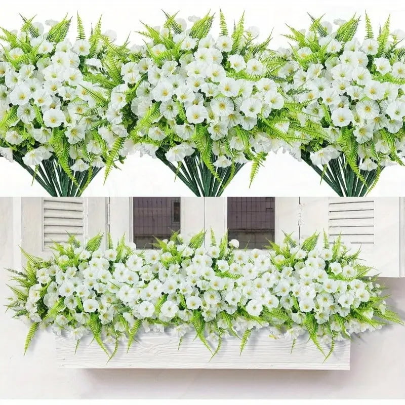 Artificial Flowers Outdoor 12 Pack Pink Artificial Flowers Flower ...