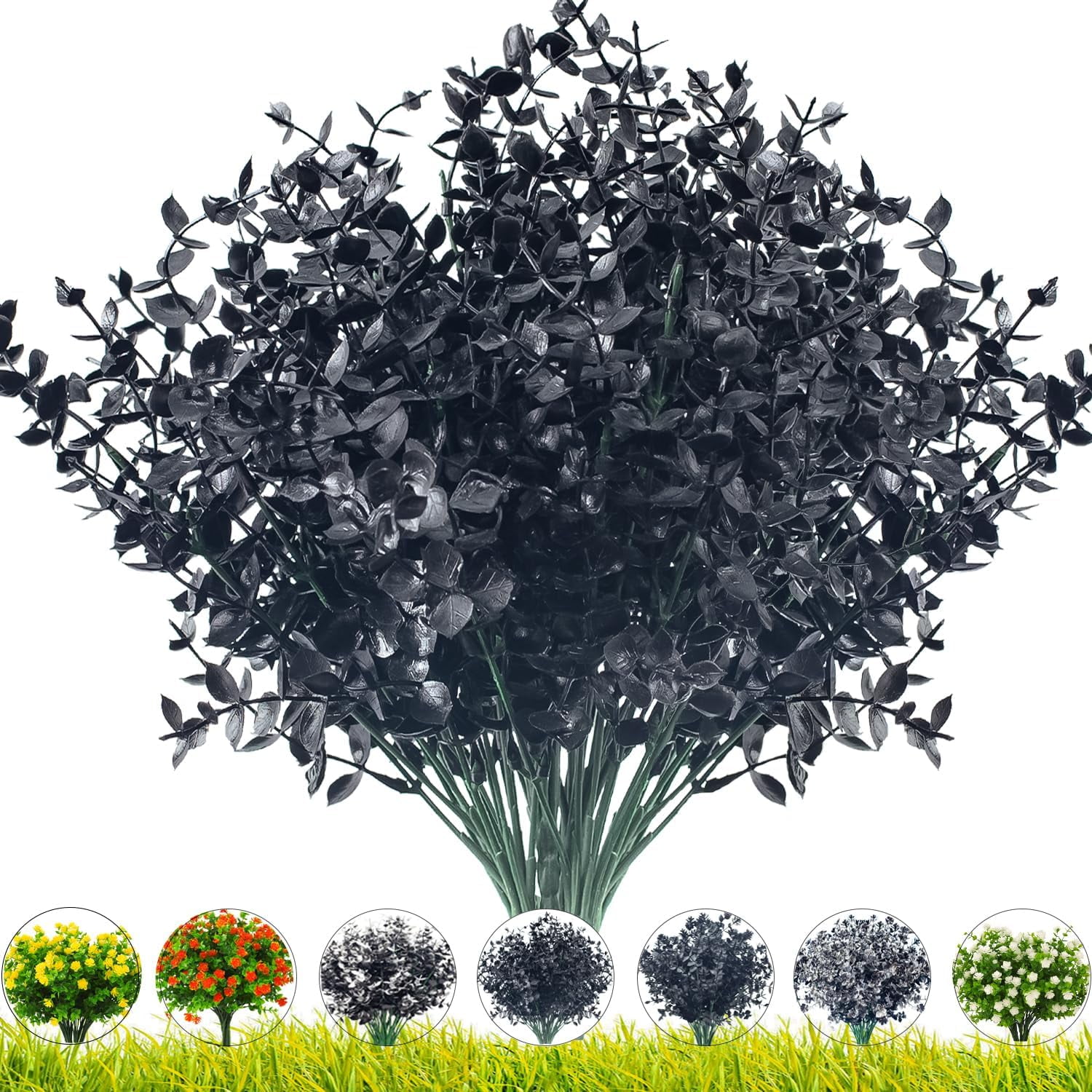 Artificial Flowers Outdoor Fake Flower - 20 Bundles Faux Plastic ...