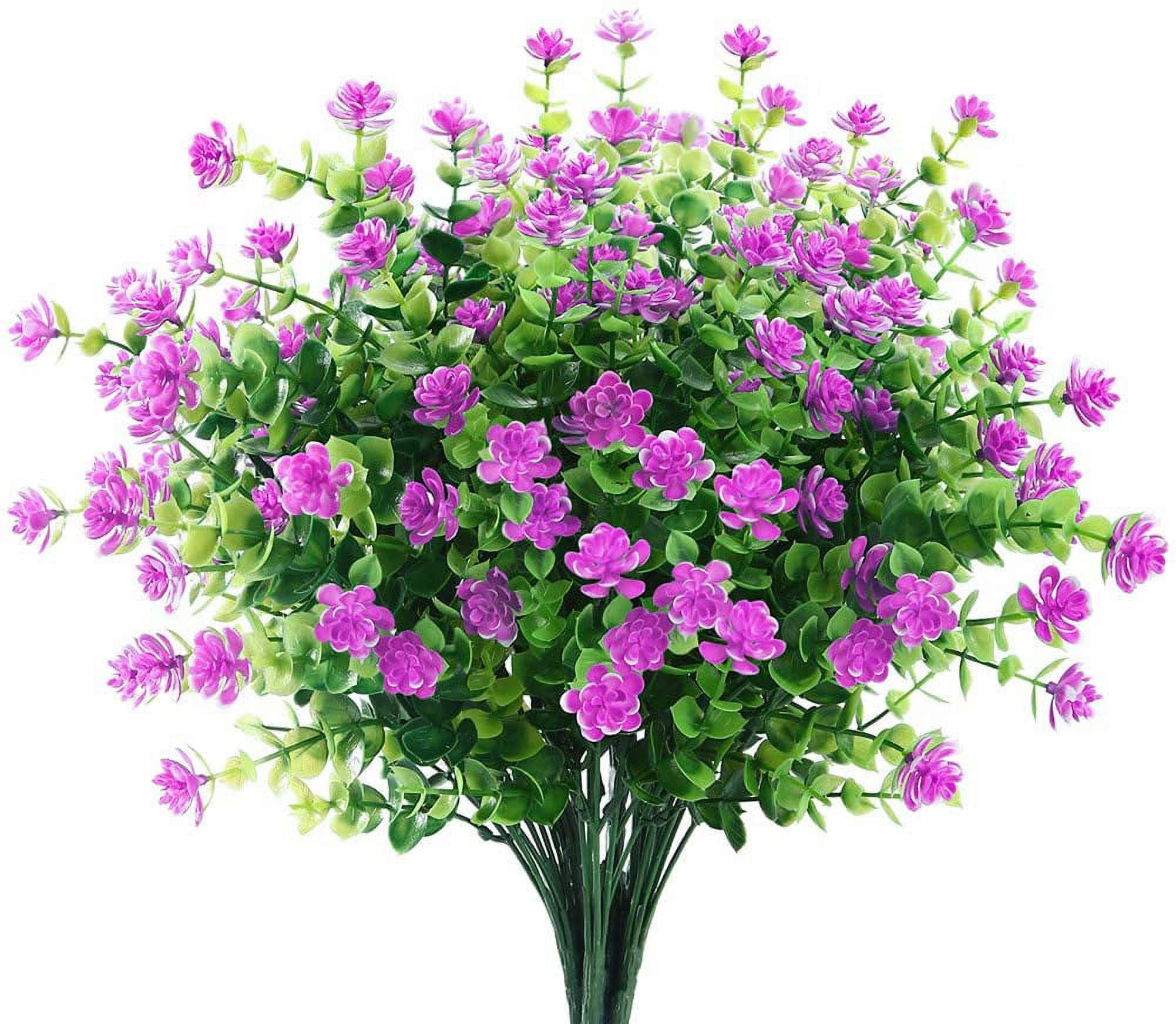 Artificial Flowers Outdoor Fake Flowers for Decoration UV Resistant No ...