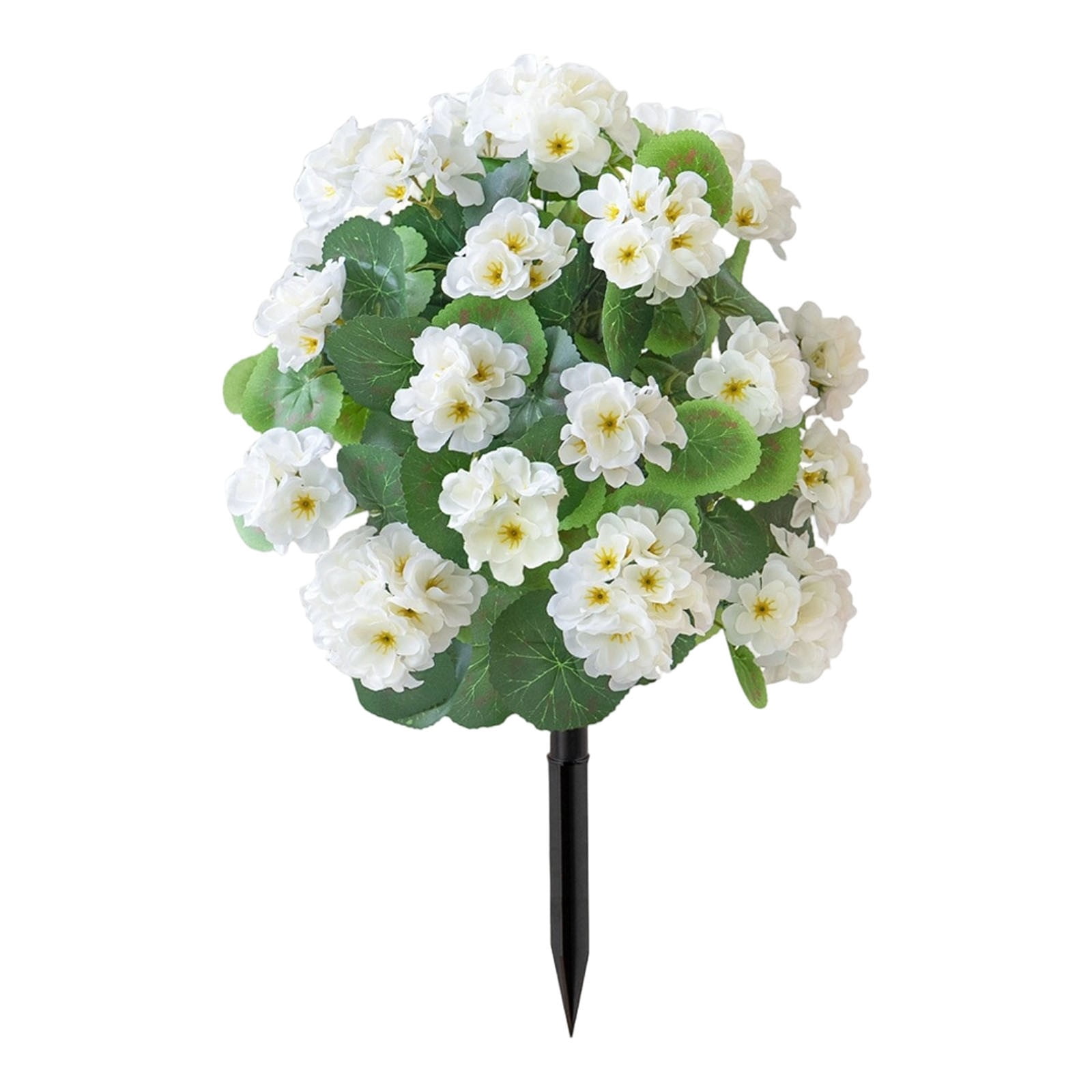 Artificial Flowers for Outdoor with Ground Spike, 20" Faux Azalea Silk ...