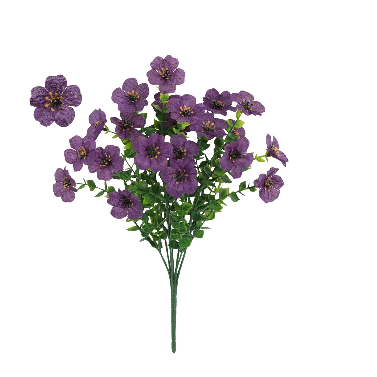 Artificial Flowers For Outdoor Indoor, No Fade Fake Plastic Flowers ...