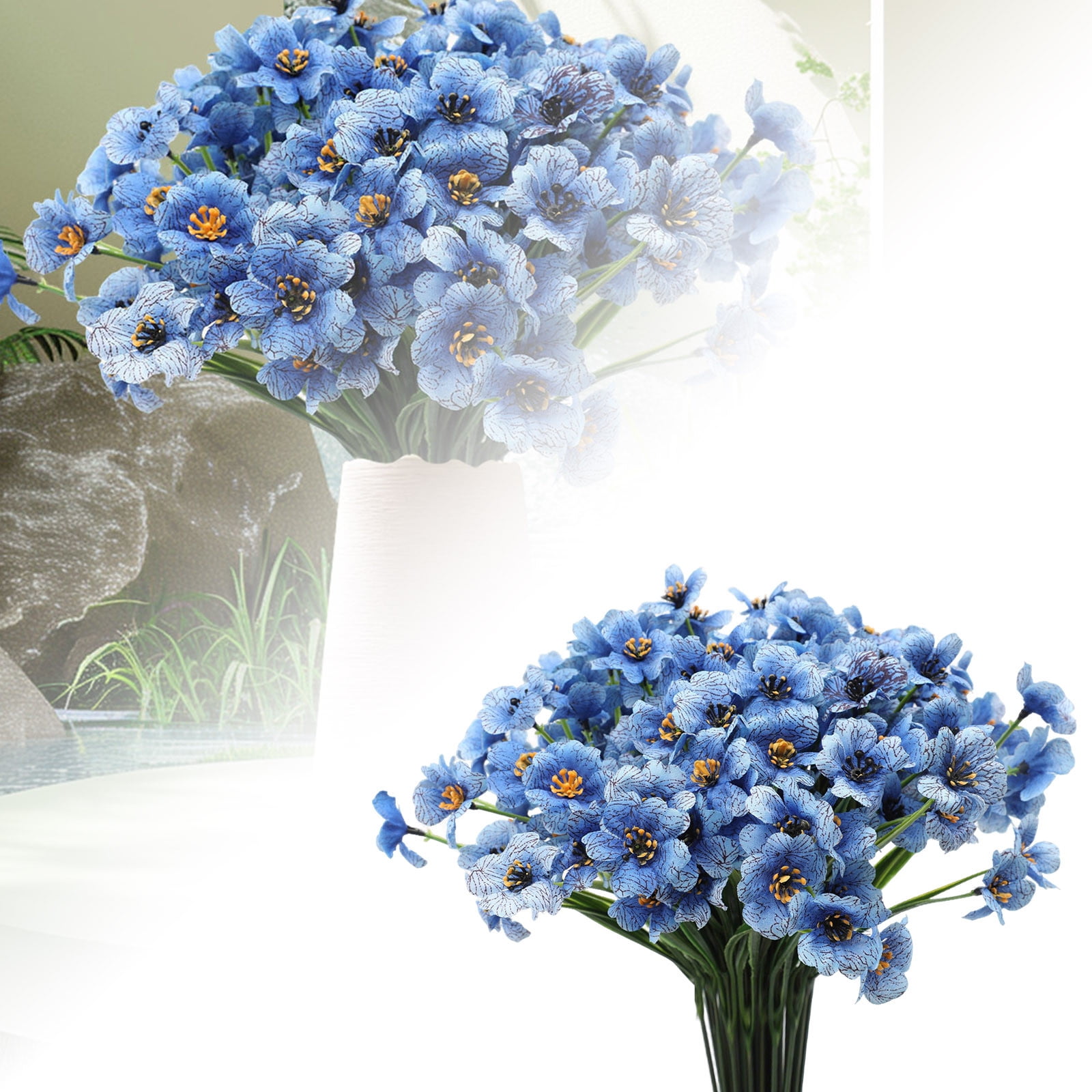 Artificial Flowers for Outdoor & Indoor - Faux Plastic Flowers & Shrubs ...